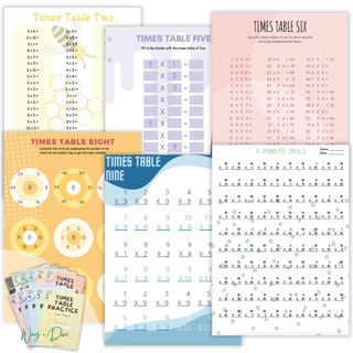 Real Times Table Practice [Times Table 2-12] {Math x Multiplication ...