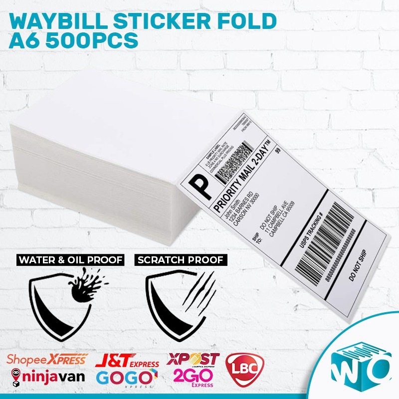 500pcs Thermal Paper Label Sticker 10 x 15 cm Airway Bill Sticker ...