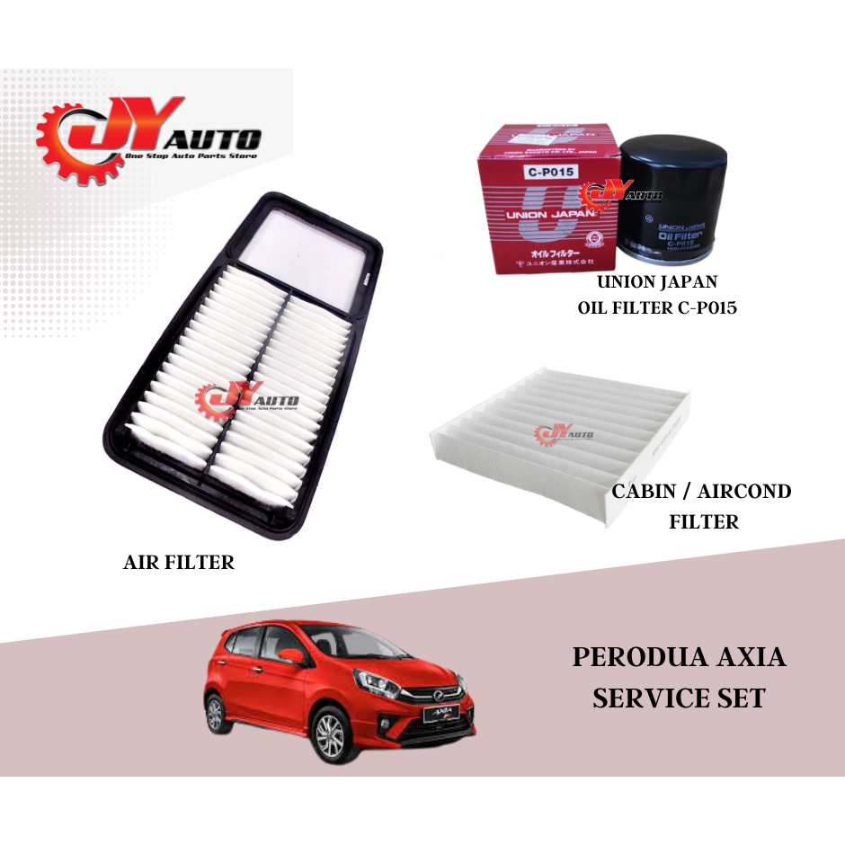 PERODUA AXIA AIR FILTER / CABIN AIRCOND FILTER / OIL FILTER SET ...