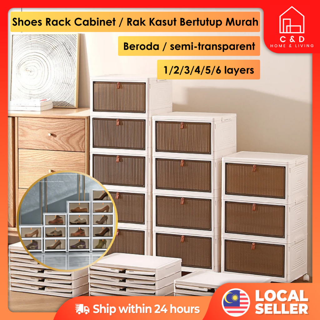 Rak Kasut Bertutup Shoe Cabinet Almari Kasut Kabinet Kasut Shoe Storage ...