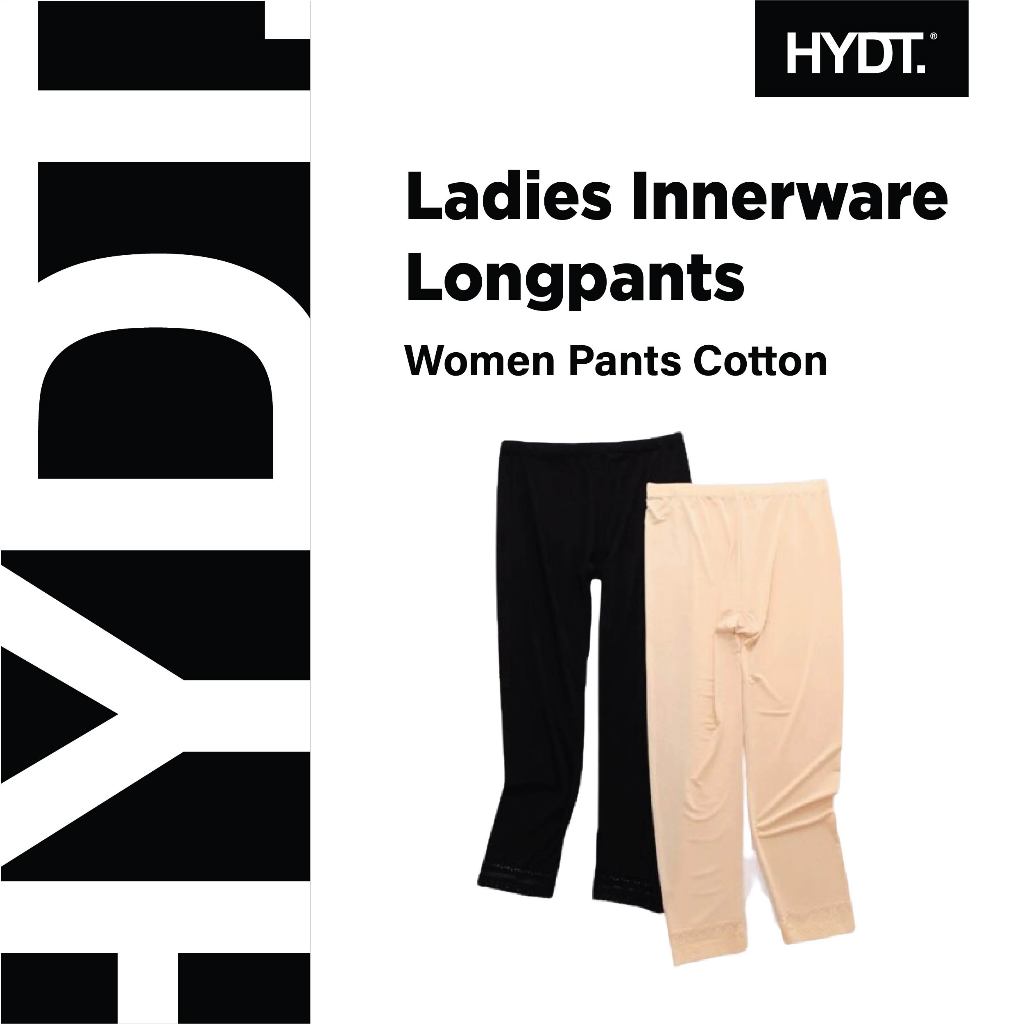 HYDT Ladies Innerware Long Pants Muslimah Modal Cotton Kain Sejuk Inner Dalam Seluar Panjang ...