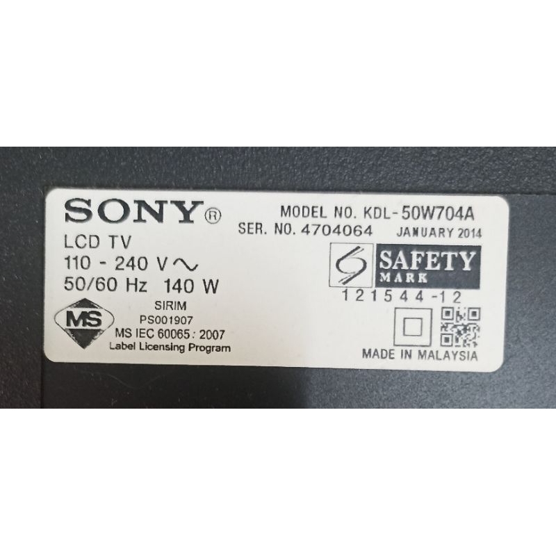 SONY LED KDL-50W704A | Shopee Malaysia