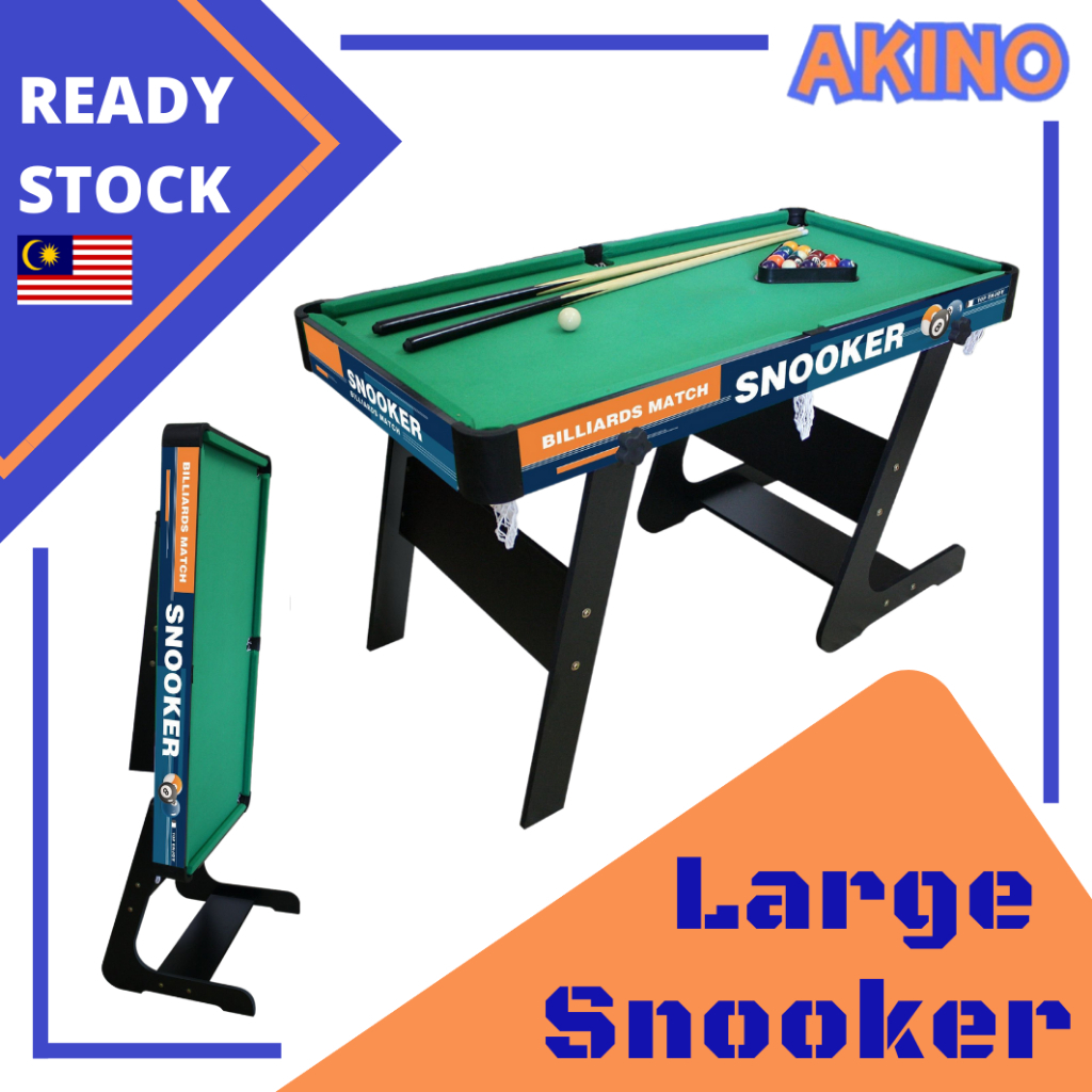 [READY STOCK] Indoor Adjustable Billiard Table Snooker Table Meja ...