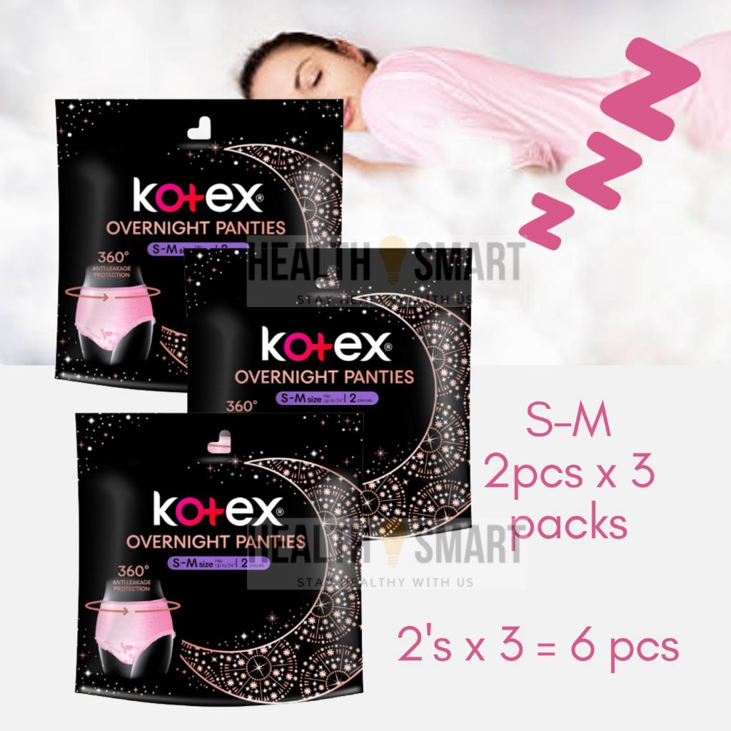 KOTEX Overnight Pants S-M/ M-L/ L-XL/ Pad Seluar Bersalin/ Pad Pantang ...