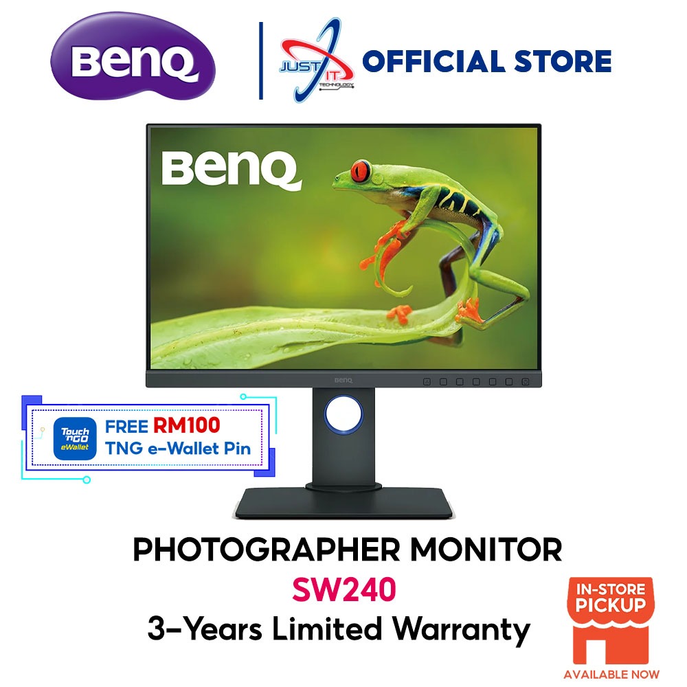 BENQ SW240 24.1" PHOTOGRAPHER MONITOR ( 24.1" IPS / HD / 60Hz / 5Ms ...