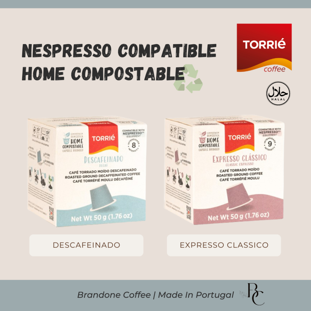 Torrie Coffee Nespresso Compatible Home Compostable Coffee Capsule (10 ...