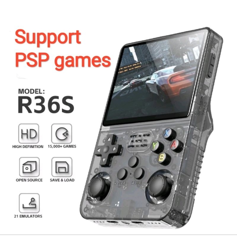 (FREE HARD CASE) R36S Console Faulty Unit 15K GAMES IN 1 Retro Handheld ...
