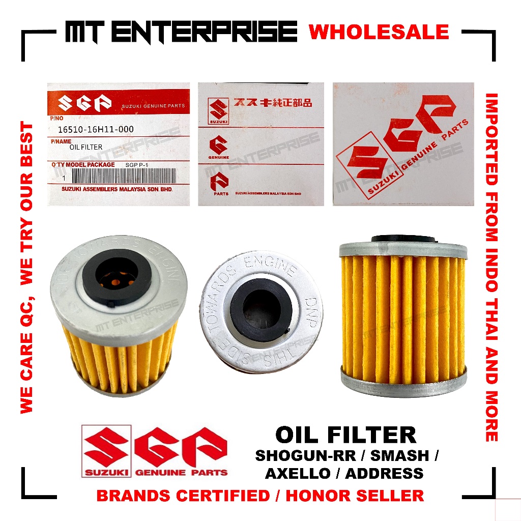 BUY 1 FREE 1 - Suzuki Oil Filter - Shogun-RR / SMASH / AXELLO / ADDRESS ...