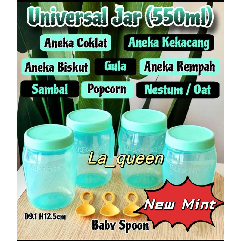 Tupperware Universal Jar 4.5L/3L/1.5L/825ml/ 550ml Food Container ...