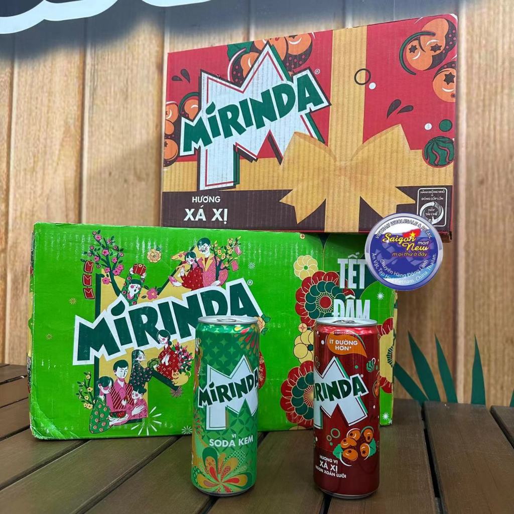 Miranda Soda Kem / Xa Xi Mirinda Creamy Soda / Xaxi 1Box 24Can 320Ml ...