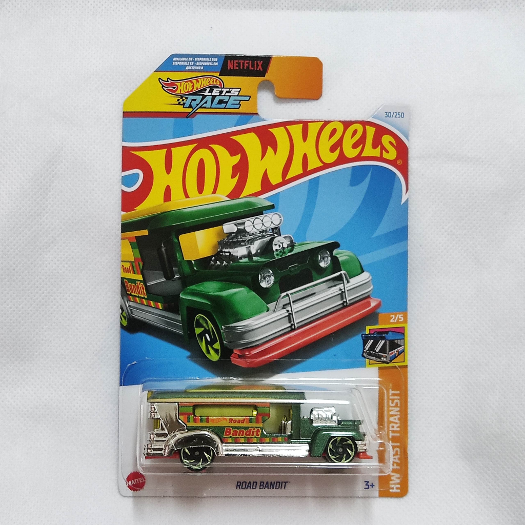 Hot Wheels Road Bandit "Netflix Let's Race" - Green (30/250 - 2024 - HW ...