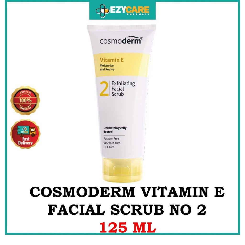 COSMODERM VITAMIN E EXFOLIATING FACIAL SCRUB 125ML | Shopee Malaysia