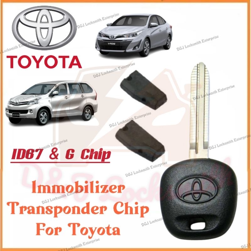 TOYOTA TRANSPONDER CHIP KEY CASE - Auto Immobilizer Avanza Vios Altis ...