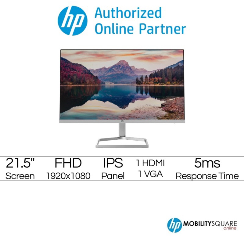 HP m22f Slim LED Monitor (21.5") (2E2Y3AA) | Shopee Malaysia