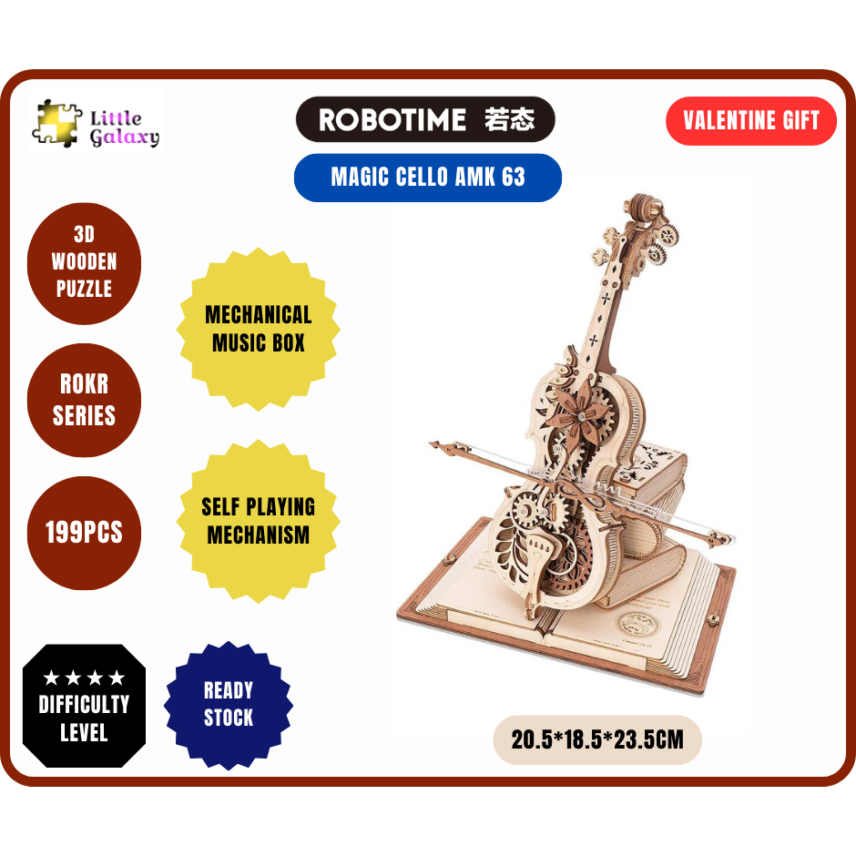 [Ready Stock][Valentine Gift] Robotime 3D Wooden Puzzle ROKR Magic ...