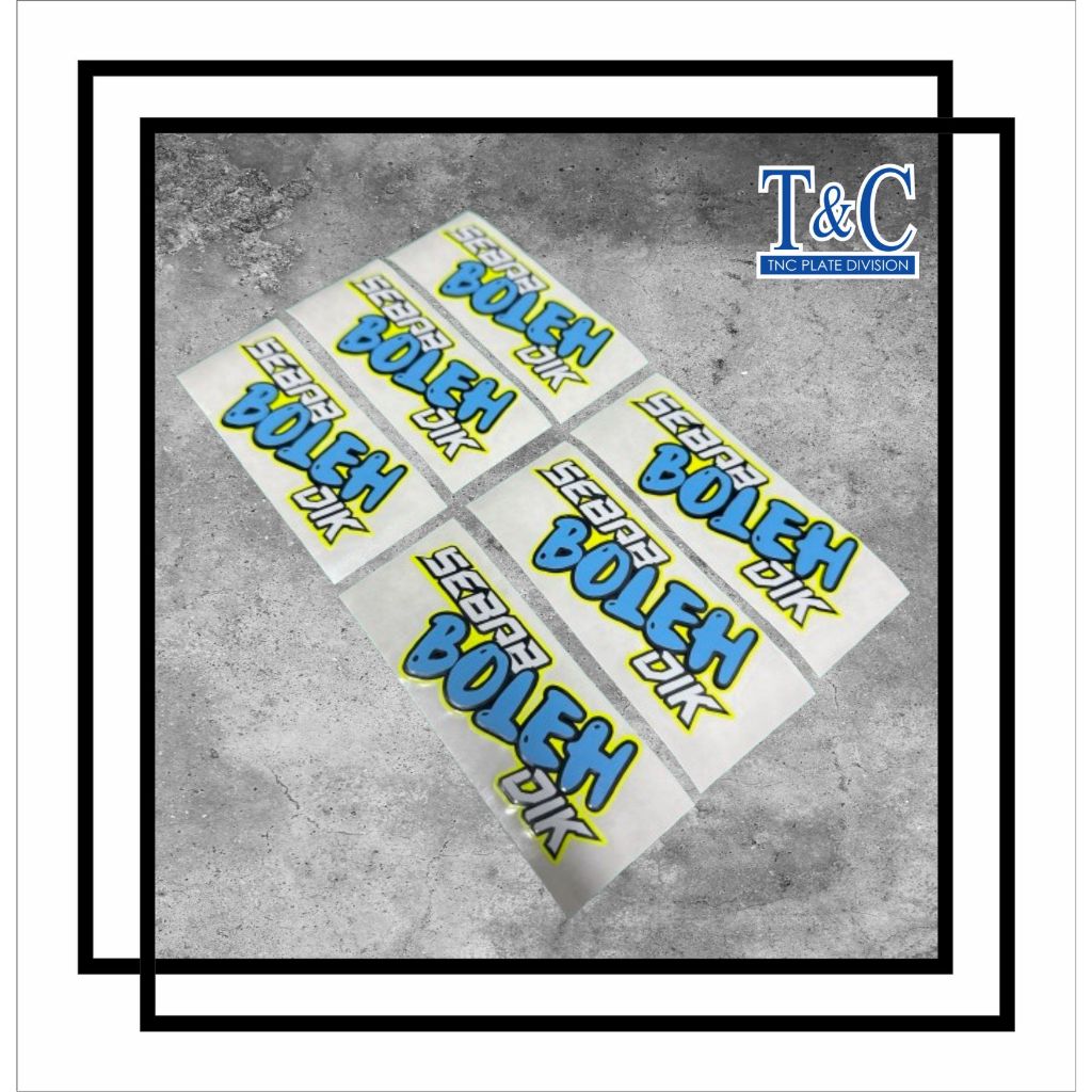 STICKER SEBAB BOLEH DIK CUTTING JENIS FLUORESCENT MOTO | Shopee Malaysia