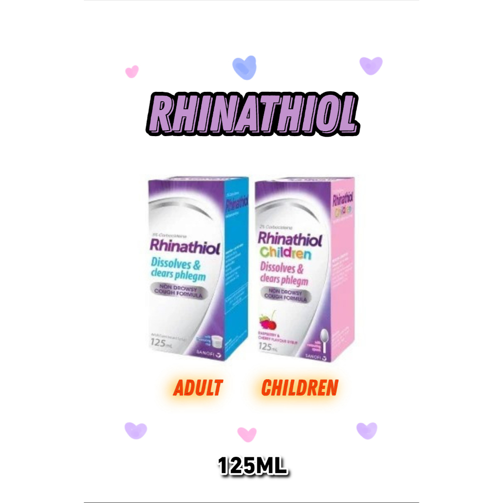 RHINATHIOL COUGH SYRUP 125ML Adult/Kids (Ubat Batuk) | Shopee Malaysia