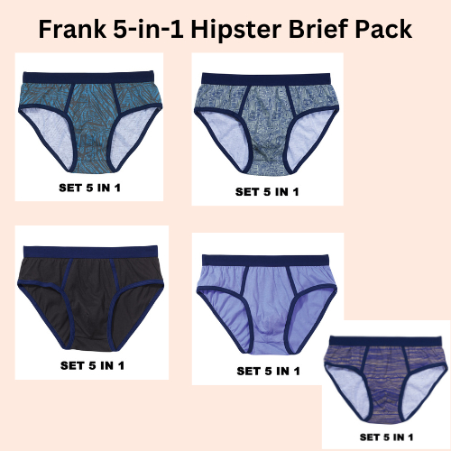 [READY STOCK] Frank 5-in-1 Hipster Brief Pack (BOXER AVON) | Shopee ...