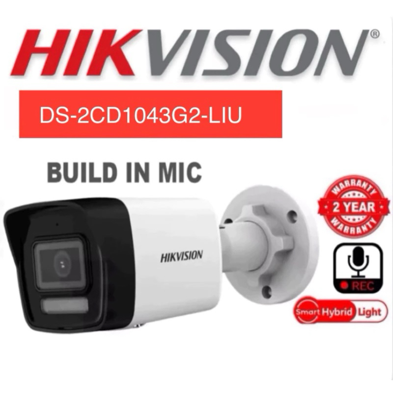 Hikvision 4MP Fixed Bullet Network IP Camera DS-2CD1043G2-LIU Security ...