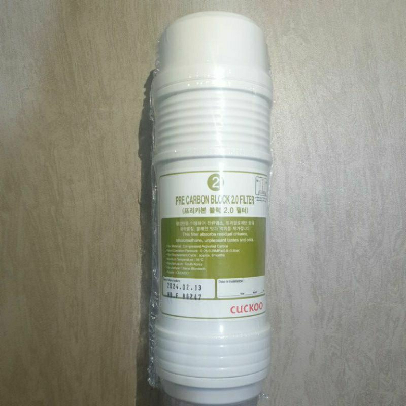 100％ Original Cuckoo Pre Carbon Block 2.0 Filter 8" | Shopee Malaysia