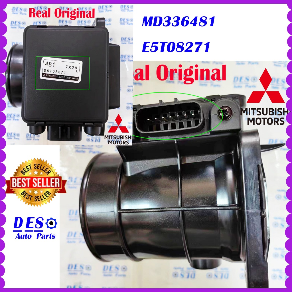 Original Mitsubishi MAF Mass Air Flow Meter Sensor MD336481 E5T08271 ...