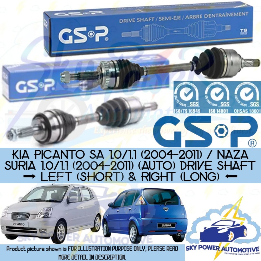 KIA PICANTO SA 1.0 / 1.1 (2004-2011) (AUTO) / NAZA SURIA 1.0 / 1.1 ...