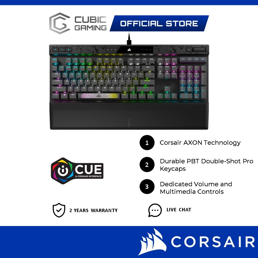 Corsair K70 MAX RGB Magnetic-Mechanical Wired Gaming Keyboard (CORSAIR MGX Switches) | Shopee ...