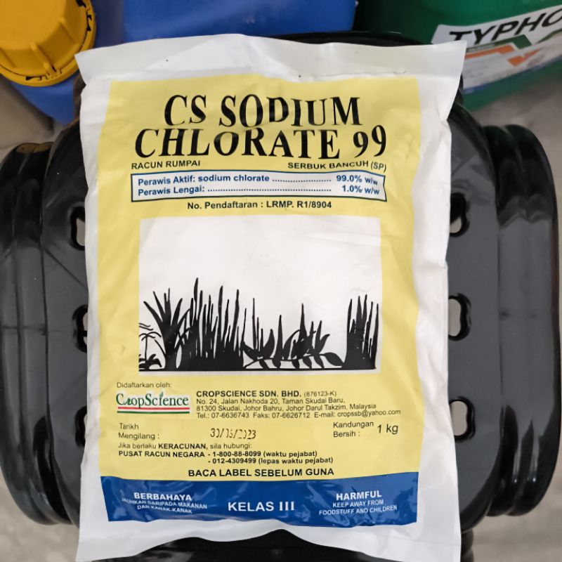 CH SODIUM CHLORATE 99 / MAPA SODIUM Garam Buluh sodium chlorate Racun ...