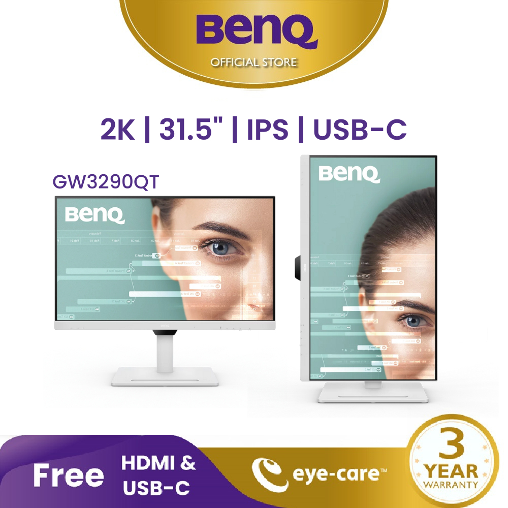 BenQ GW3290QT Home and Office Monitor (32"/ QHD / USB-C / M-Book Mode ...