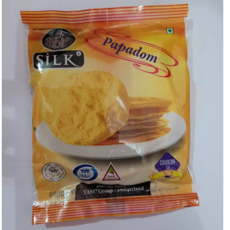 SILK Papadom Bulat (Papadam / Appalam) Crunchy and Tasty - Sedap dan ...