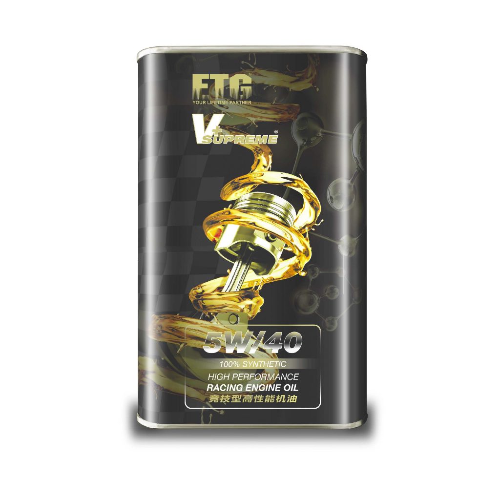 ETG V+ Supreme Engine Oil SAE 5W-40, High Performance Racing Engine Oil ...