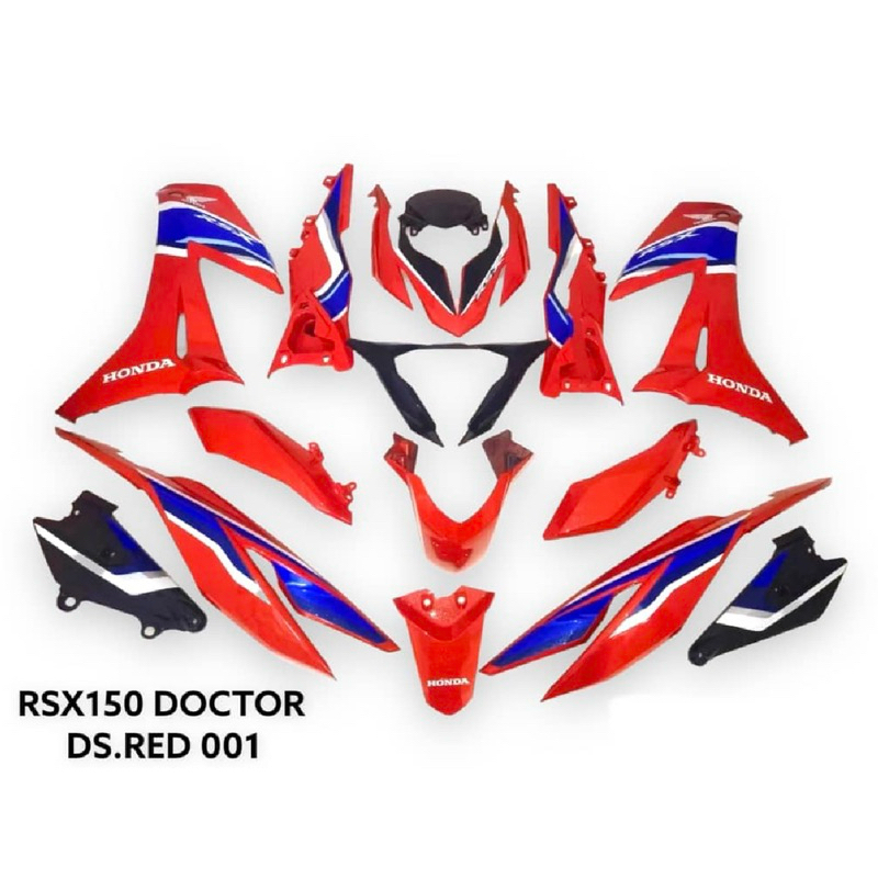 HONDA RS150 V2 BODY COVER SET OEM ( STICKER TANAM ) NANO GREY WINNER ...