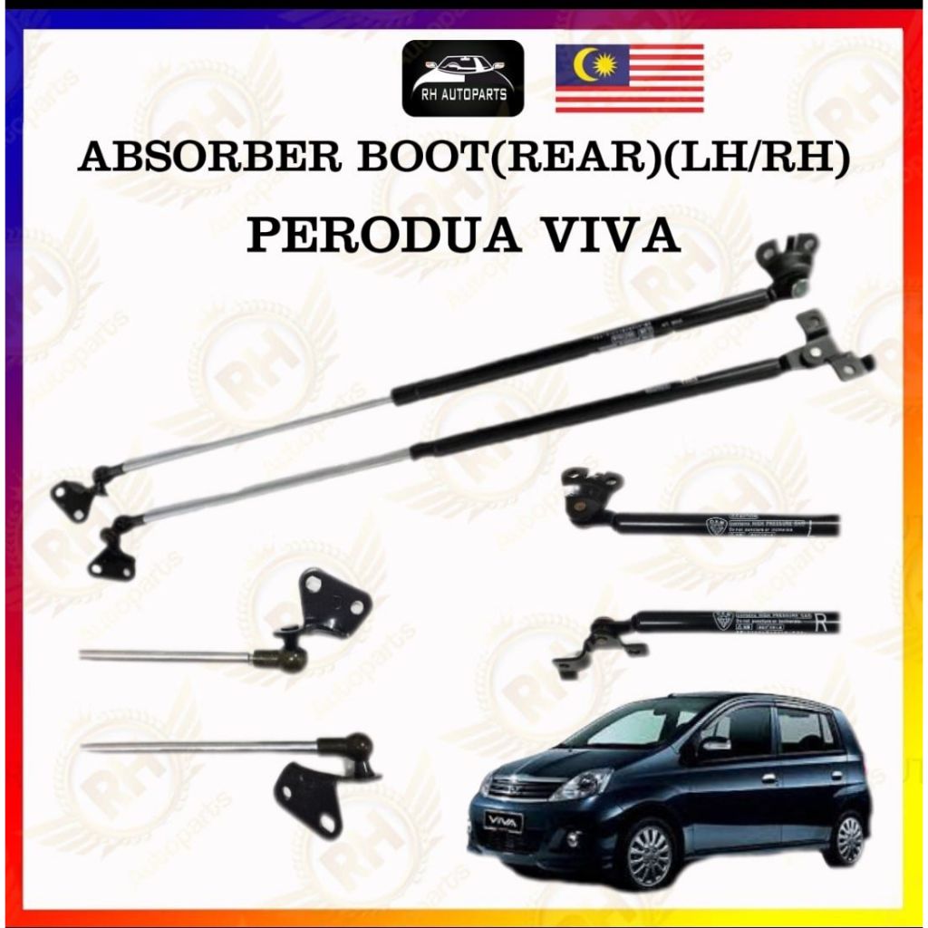 Perodua Viva Rear Boot Bonnet Absorber Strut Tailgate Penyerap Belakang ...