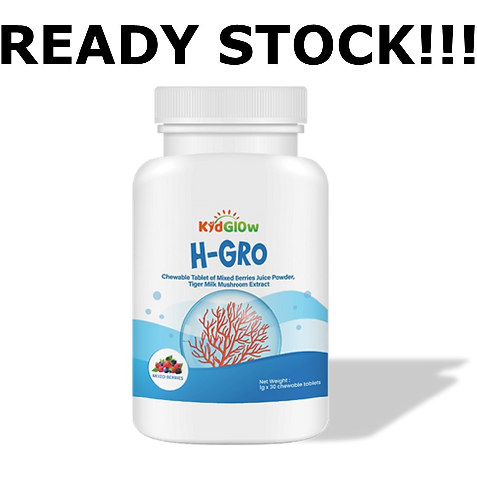 KidGlow H-GRO 营养增高钙 H Grow HGrow HGro Kid Glow 30's Chewable | Shopee ...