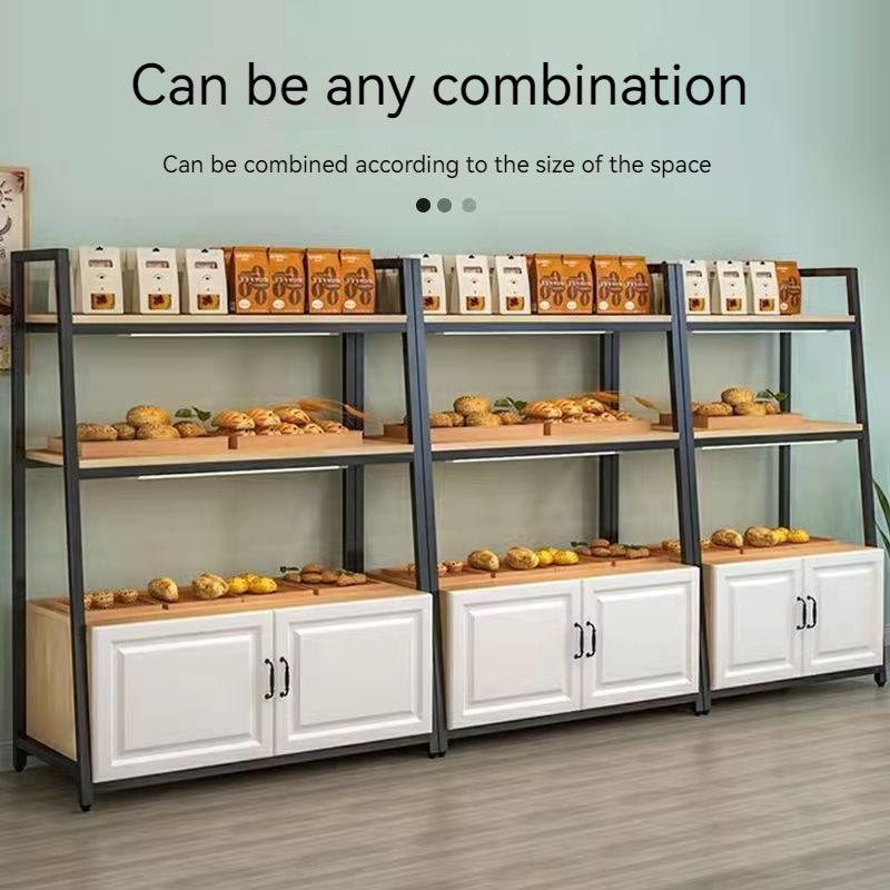 Bakery cake shop display rack island display rack multi-layer display ...