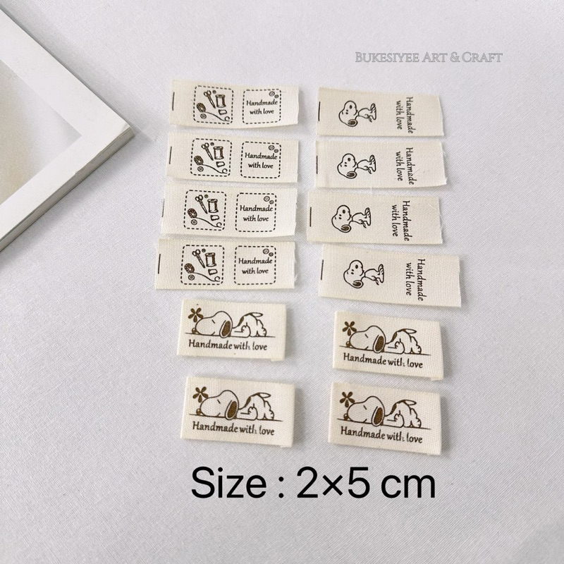 Cotton lable for handmade12 PCs (3 styles) | Shopee Malaysia