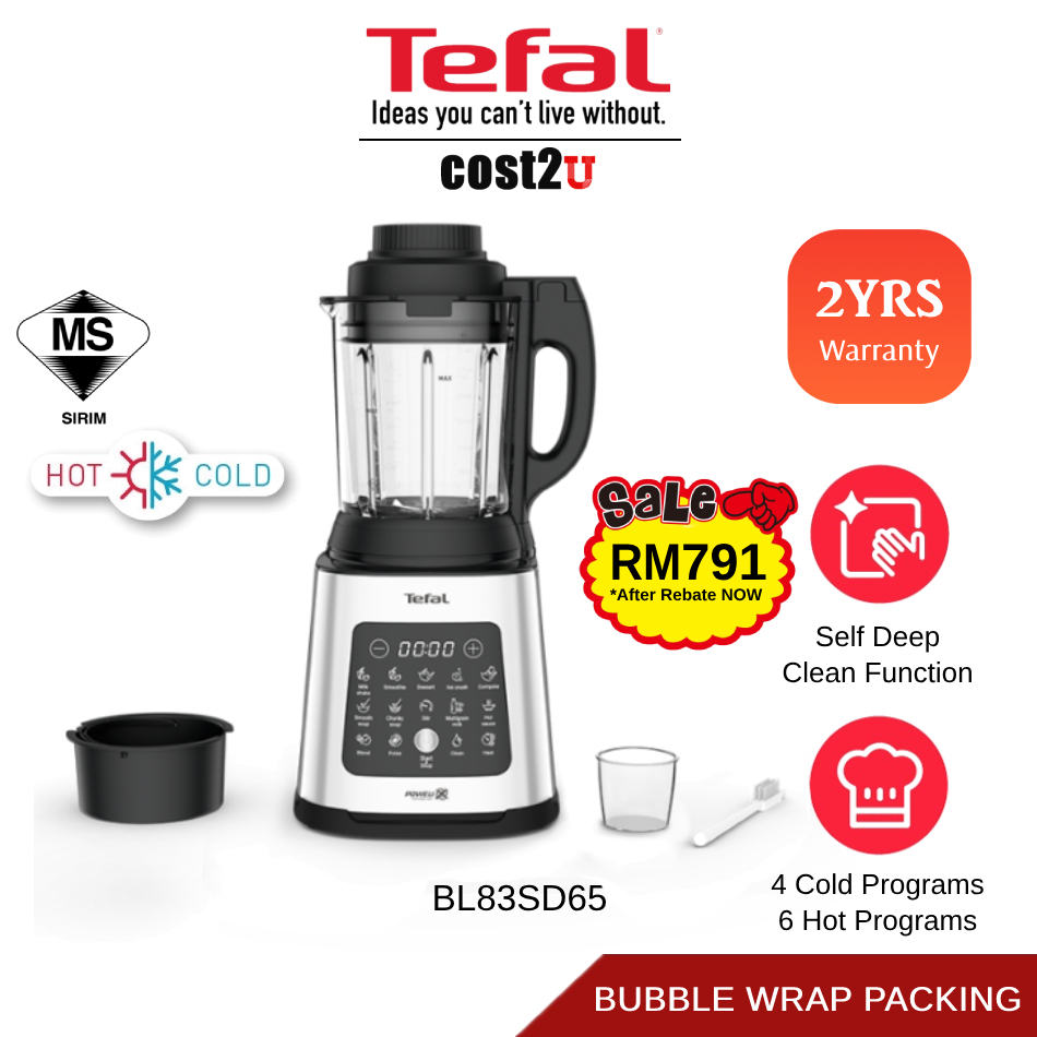 Tefal PerfectMix Cook & Steam High Speed Smart Blender | BL83SD65 Food Blender Cooker Mixer ...