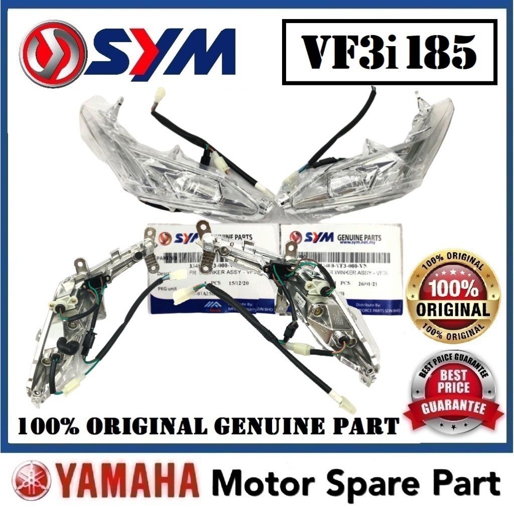 100% ORIGINAL SYM VF3i FRONT SIGNAL LAMP ASSY 0 33450-VF3-000 33400-VF3 ...