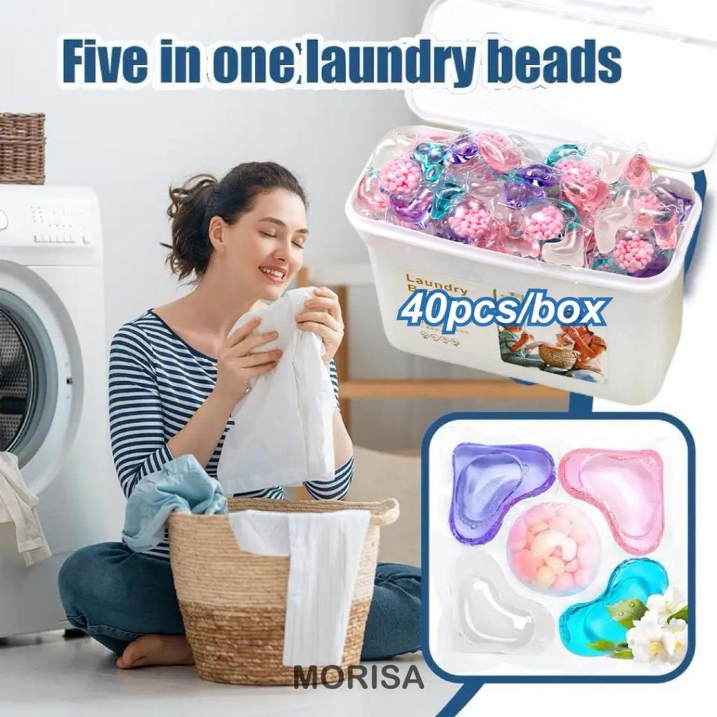 Sabun Cuci Baju Dobi Laundry Detergent Capsule 5 in 1 Laundry Beads ...