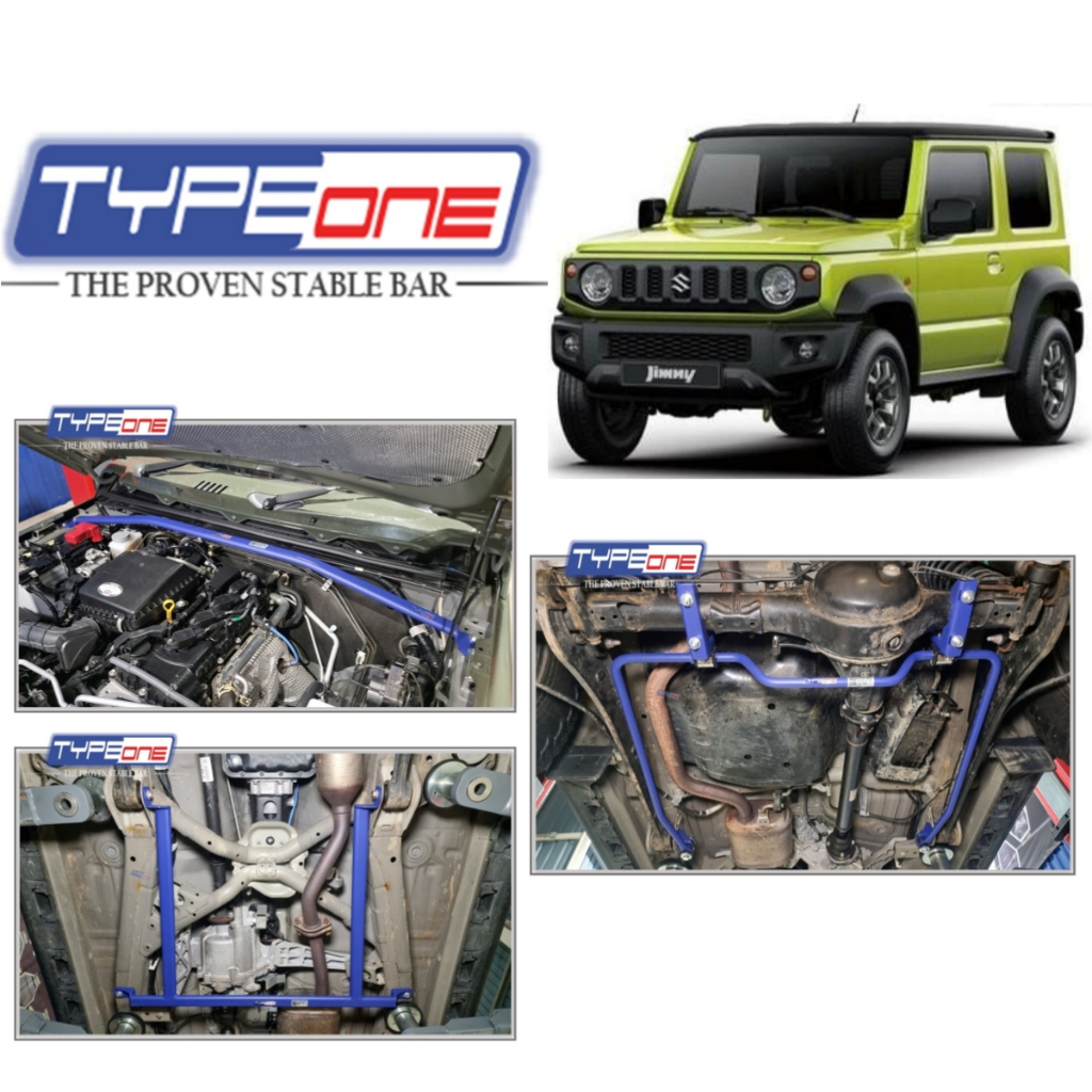 TYPE ONE Suzuki Jimny JB64/74 2018 STRUT BAR ANTI ROLL BAR LOWER BAR ...