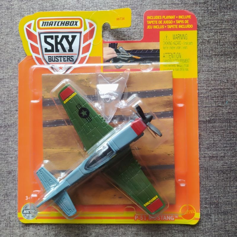Matchbox P-51 Mustang Fighter - US Air Force (Sky Busters) | Shopee ...