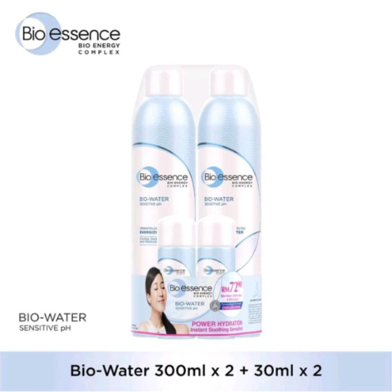 Bio-essence Bio-Water Energizing Water (300ml x 2 Pcs + 30ml x 2 Pcs ...