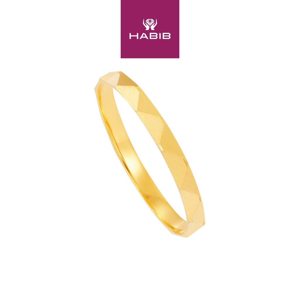 HABIB 916/22K Yellow Gold Ring EHR160423 | Shopee Malaysia