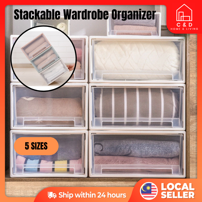 Wardrobe Storage Drawer Organizer Stackable Clothes Organization IKEA ...