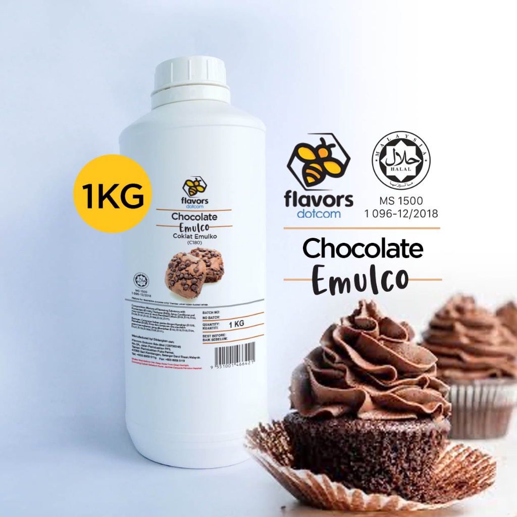 [HALAL] Flavors Dotcom - Chocolate Emulco (C180) [C180] 1KG/6KG ...