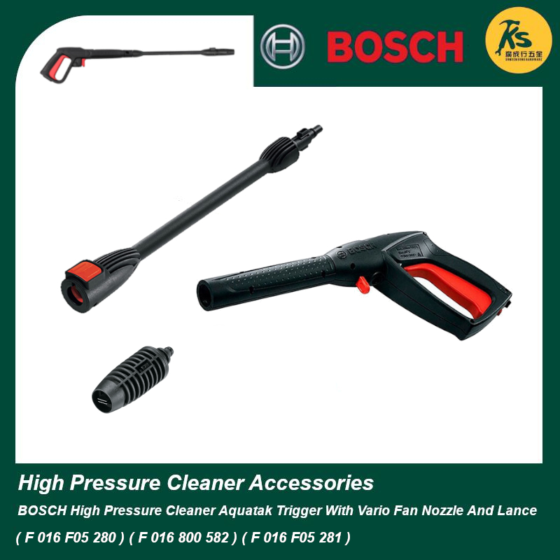 BOSCH High Pressure Cleaner Aquatak Trigger (F 016 F05 280) | Vario Fan ...