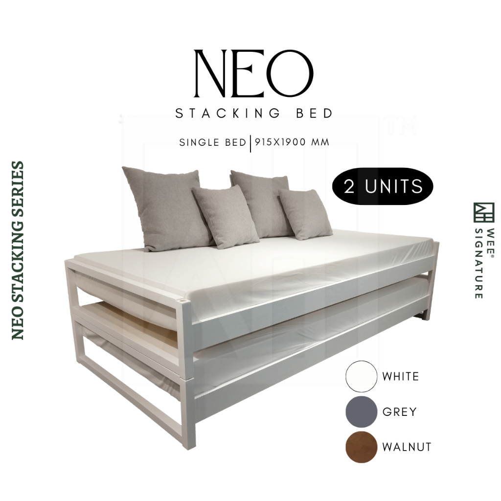 Wee Signature - Neo Stacking Single 915x1900 (2 units) (Grey/White ...