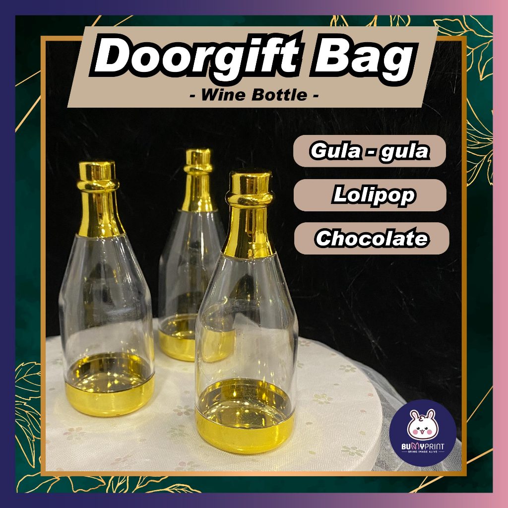 Wine Bottle - Goodies Box - Kotak Cenderahati - Gift Box - Wedding Gift ...