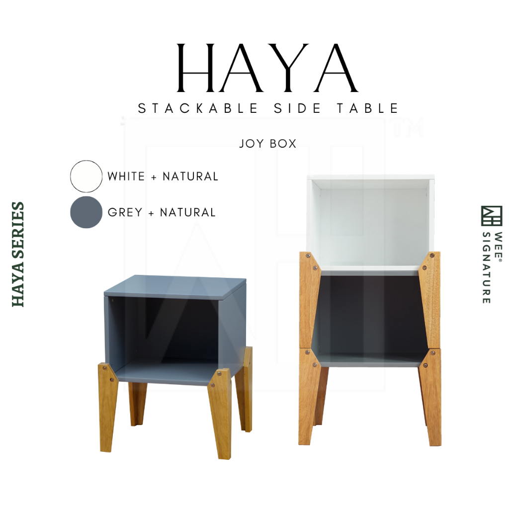 Wee Signature - Haya Joy Box Stackable Shelf | Nightstand Bed Side ...