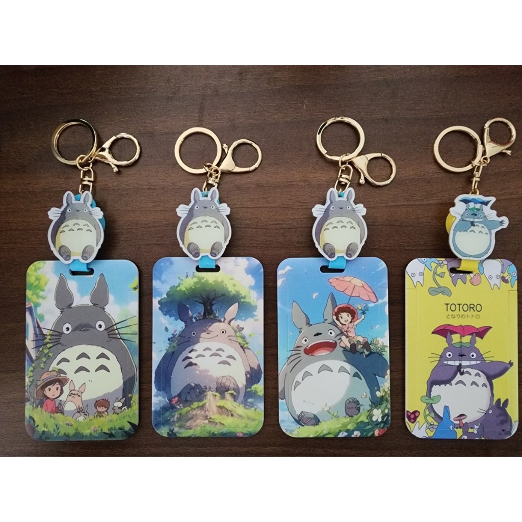 Japan Animation TOTORO PVC Card Protector Lanyards Name Tag Holder ...